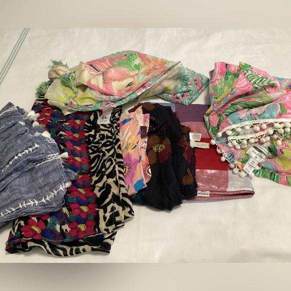 Jessica McClintock | Accessories | Lot Of Scarves Lilly Pulitzer Gap ...